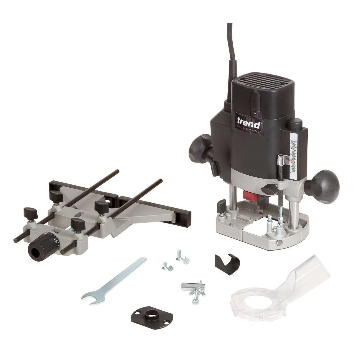 EPT Ireland. Trend T5 EB MK2 220v 1000w 1/4" Variable Speed Plunge Router