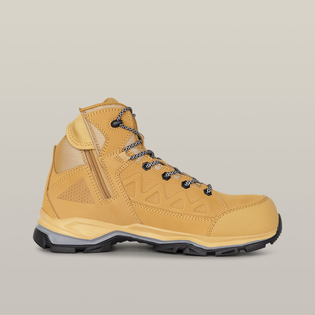 EPT Ireland. HARD YAKKA ATOMIC SIDE ZIP WHEAT SAFETY BOOT